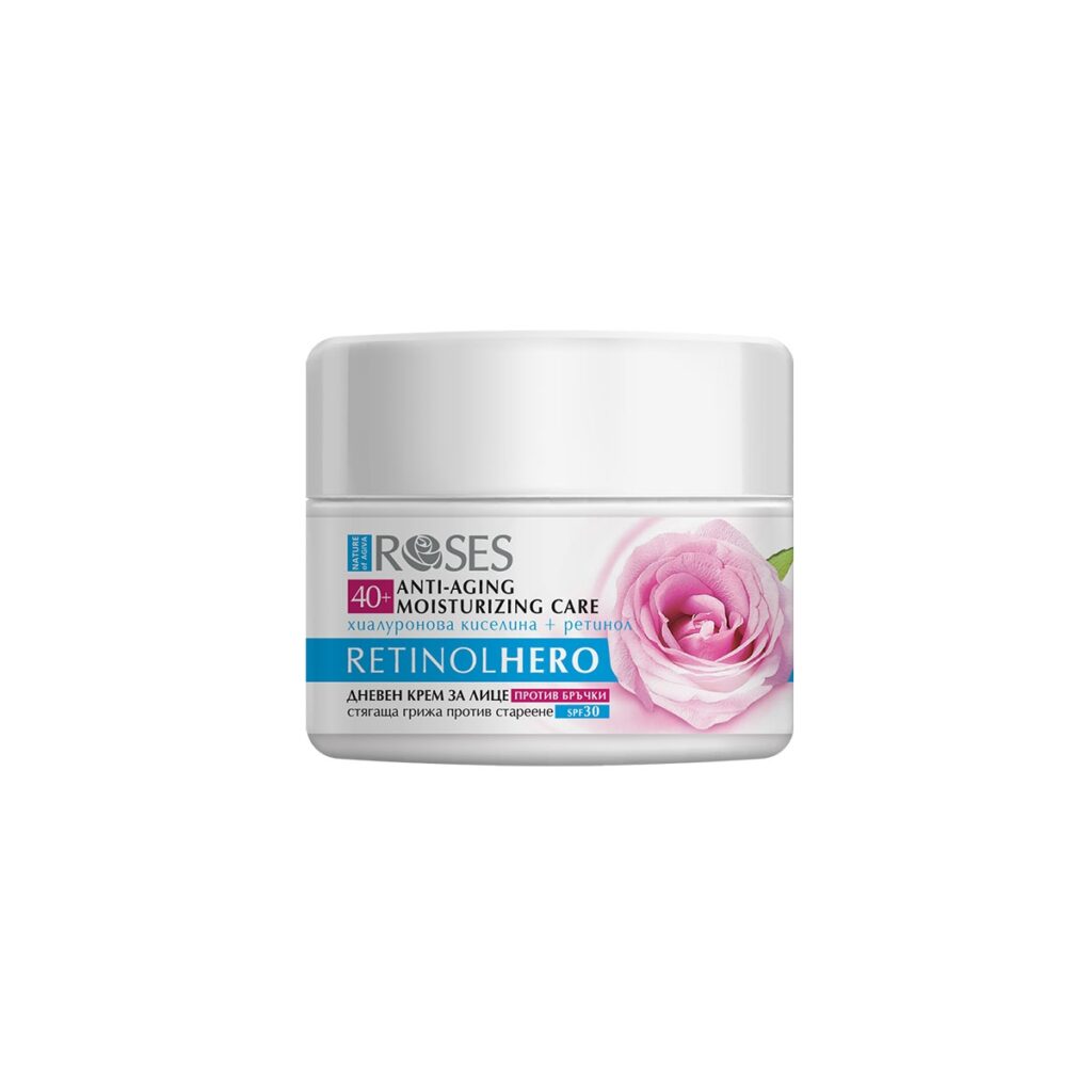 Anti-rimpel creme met Vitamine A, Roze en hyaluronzuur SPF30 40 ...